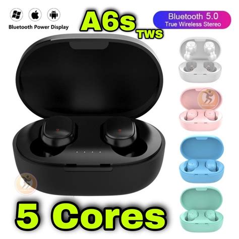 Fone De Ouvido A6s Bluetooth 50 Mini Tws Minipods Sem Fio Esportivo