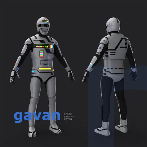 Space Sheriff Gavan DIY Cosplay Pepakura Foam Template Etsy