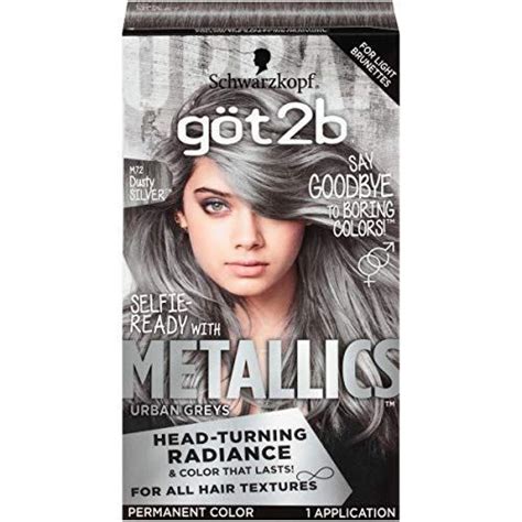 Got2b Metallic Permanent Color Silver Metallic Hair Color Bold Hair