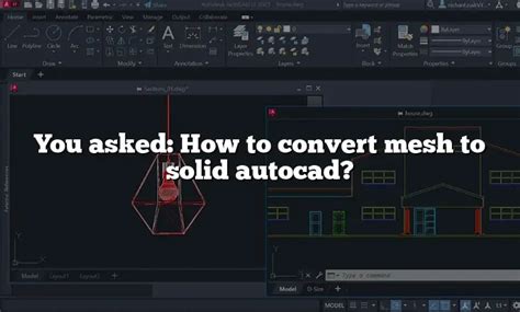 You Asked How To Convert Mesh To Solid Autocad Caddikt