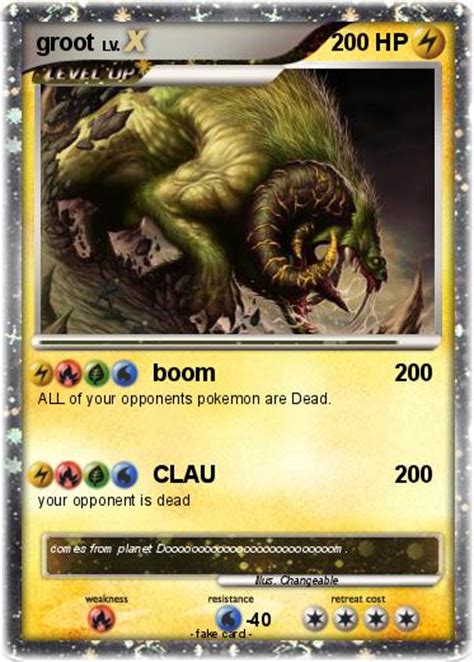 Pokémon Groot 63 63 Boom My Pokemon Card
