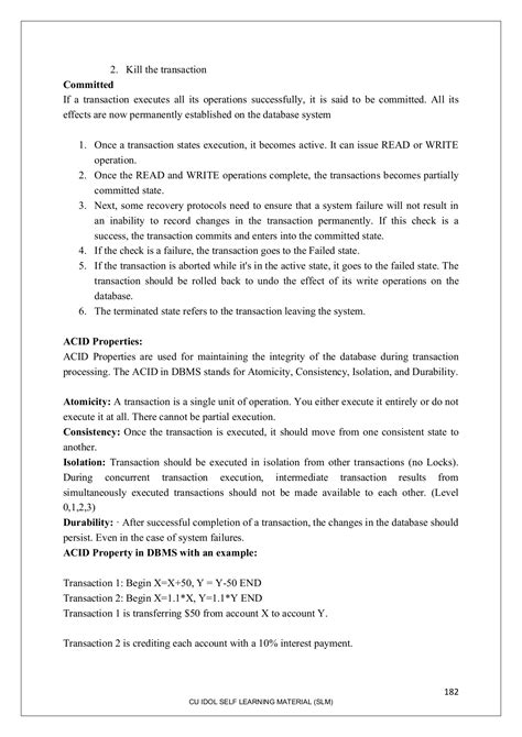 Cu Bca Sem Iii Database Management System Second Draft Converted Teamlease Edtech Ltd Amita