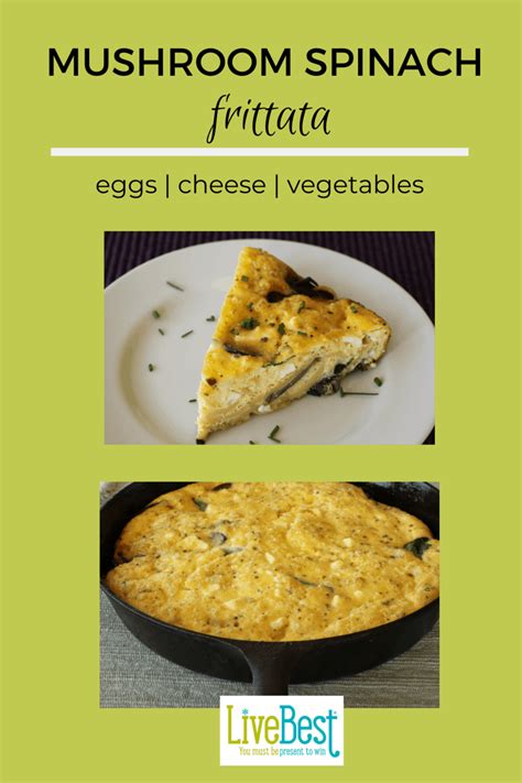 Oven Baked Mushroom Spinach Frittata Livebest
