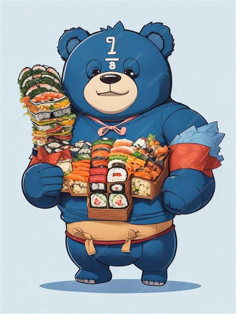 Premium Ai Image A Charismatic Cartoonstyle Bulky Bear Confident