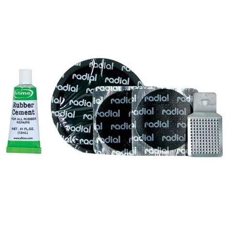 Slime 2030 A Deluxe Tire Patch Kit 7 Black For Cars Flat Tire Repair Kit With Glue