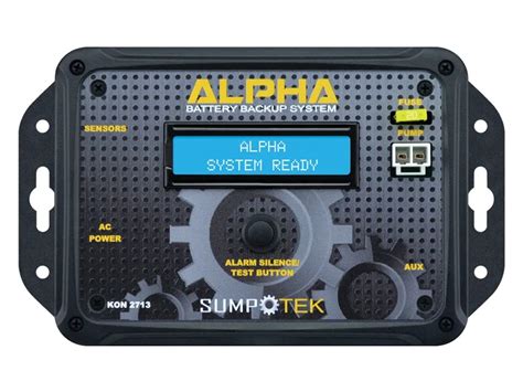 Alpha Battery Backup Sump Pump System