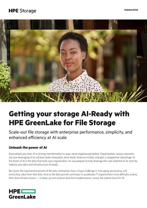 Lionel Arcand Pmp On Linkedin Getting Your Storage Ai Ready With Hpe Greenlake For File Storage