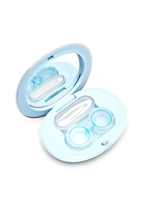 Дорожный набор для контактных линз в футляре с зеркалом продажа цена в Алматы Аксессуары для