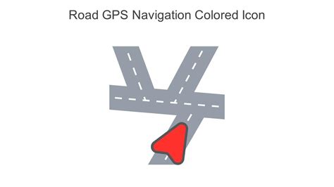 Road Gps Navigation Colored Icon In Powerpoint Pptx Png And Editable