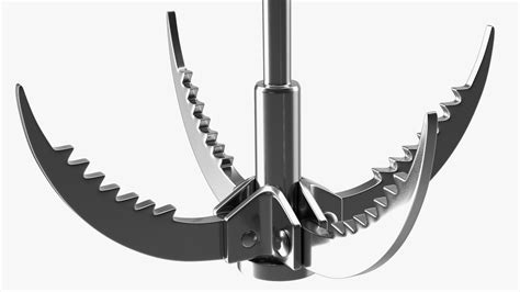 folding climbing grappling hook 3d model 24 3ds blend c4d fbx
