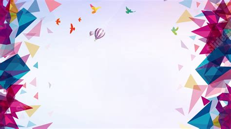 무료 다채로운 다각형 광고 다이아몬드 빛나는 단순한 Ppt 배경 Slidesdocs