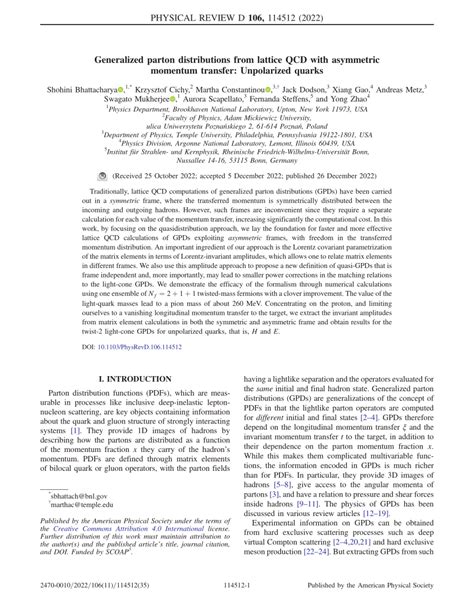 PDF Generalized Parton Distributions From Lattice QCD With Asymmetric