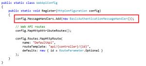 Basic Authentication Using Message Handler In Web API