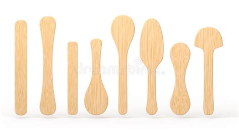 Ice Cream Sticks Wooden Craft Elements For Holding Popsicle Different