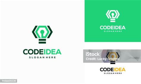 Vektor Konsep Desain Simbol Code Idea Ikon Simbol Simbol Programmer