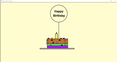 Happy Birthday Python Program In Turtle Copyassignment