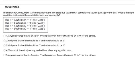 Solved What Is The Problem With This Vhdl Code That