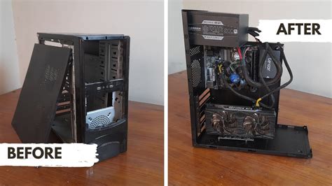Transforming An Old Pc Case Into A Sleek Open Air Build Youtube