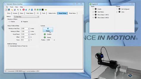 How To Setup The ACS ACSI For Index Move Mode Discontinued Tolomatic