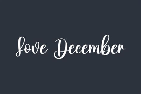 Love December Fonts Shmonts