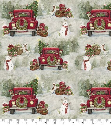Springs Creative Country Drive Christmas Cotton Fabric Joann