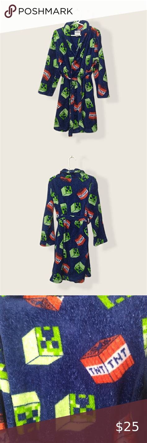 Minecraft Creeper Tnt Mob Plush Robe Clothes Design Fashion Design