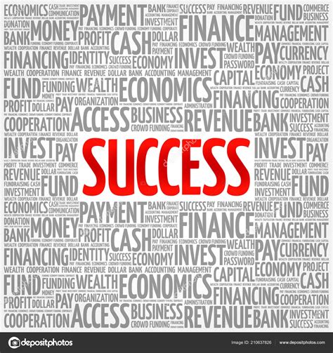Success Word Cloud Collage Stock Vector Image By ©dizanna 210637826