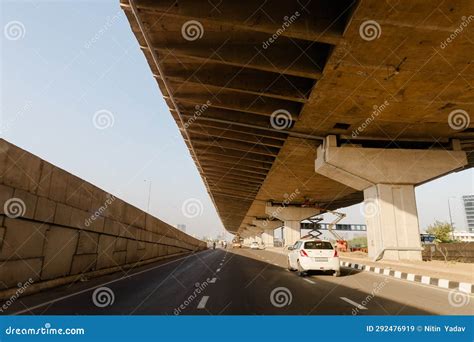 Dwarka Expressway At Gurgaon Haryana India Editorial Image