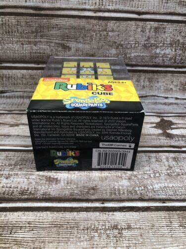 Spongebob Squarepants Rubiks Cube New In Pack Nickelodeon 2020