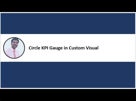 Power BI Circle KPI Gauge In Custom Visual YouTube