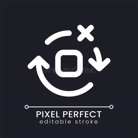 Remove Spinning Effect Pixel Perfect White Linear Ui Icon For Dark