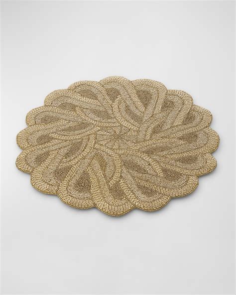 Nomi K Braided Beaded Placemat Neiman Marcus