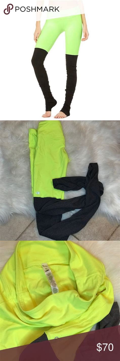 Alo Yoga Goddess Leggings Activewear Print Black Patterned Leggings Alo Yoga