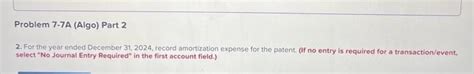 solved required information problem 7 7a algo compute