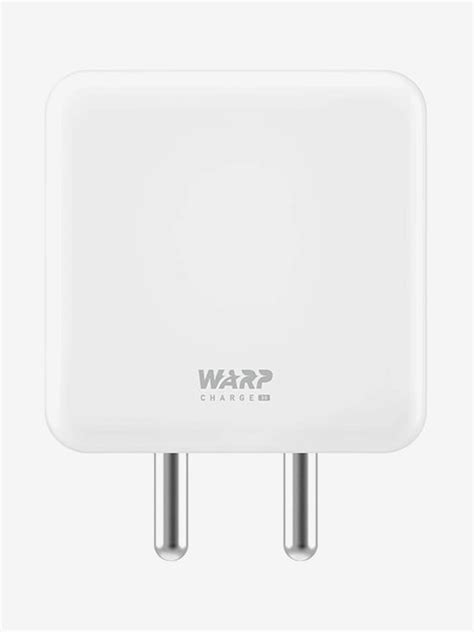 Buy Oneplus W Warp Charge Power Adapter White Online At Best Price Tata Cliq