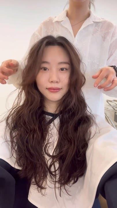 긴머리레이어드 물결펌hair Youtube