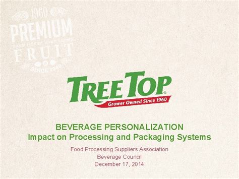 Beverage Personalization Impact On Processing And Packaging Systems
