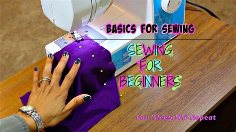Sewing For Beginners Sewing A Straight Line Stitch Youtube