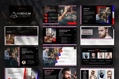 Masculine Barbershop Powerpoint