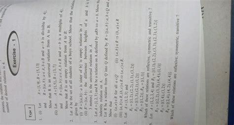 Exercise 1Type I1 I Let A 1 9 B 5 13 And R A B AA BB And