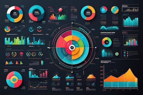 Premium Photo Business Data Visualization Process Chart Abstract