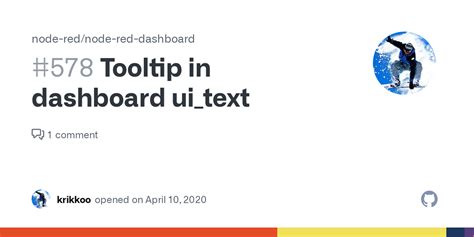 Tooltip In Dashboard Uitext · Issue 578 · Node Rednode Red Dashboard
