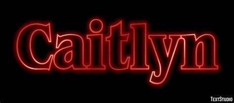 Caitlyn Text Effect And Logo Design Name
