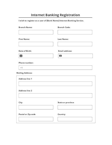 automate internet banking registration template using formlets bot