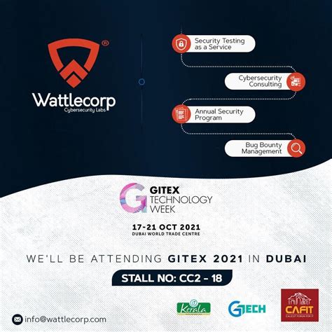Wattlecorp At Gitex Global 2021 Dubai Uae Wattlecorp Cybersecurity Labs