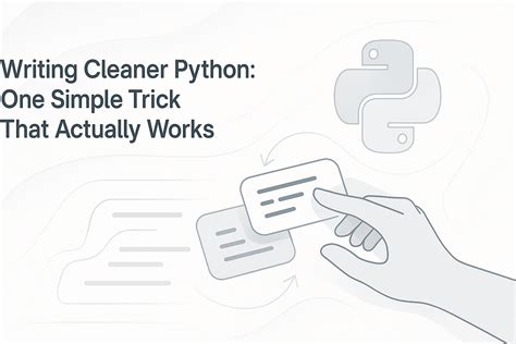 Writing Cleaner Python One Simple Trick That Actually Works By