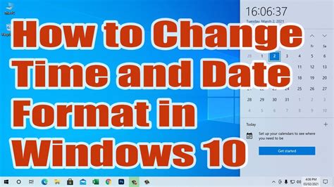 How To Change Time And Date Format In Windows 10 YouTube
