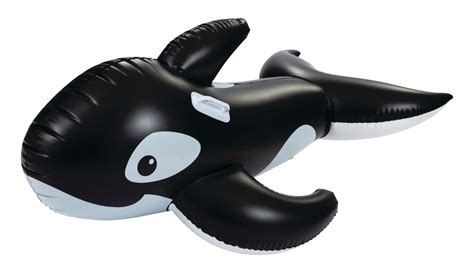 Stella And Finn Inflatable Ride On Killer Whale Pool Float Lounger
