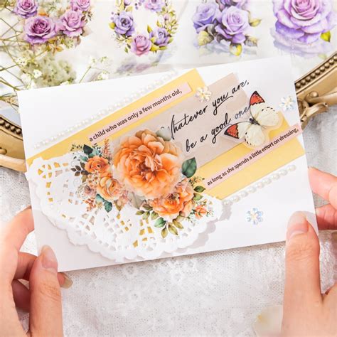 발견하는 꽃바다 시리즈 전개형 스크랩북 스티커 테이프 저스트 잇 잡지 화훼 테이프 Diy 콜라주 장식 테이프 Yybb 아트 Yybb Art