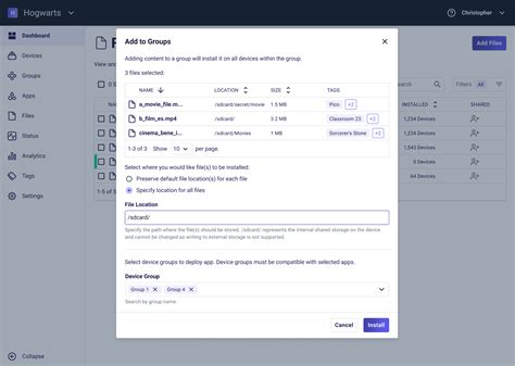 product updates and roadmap specify file installation location upon